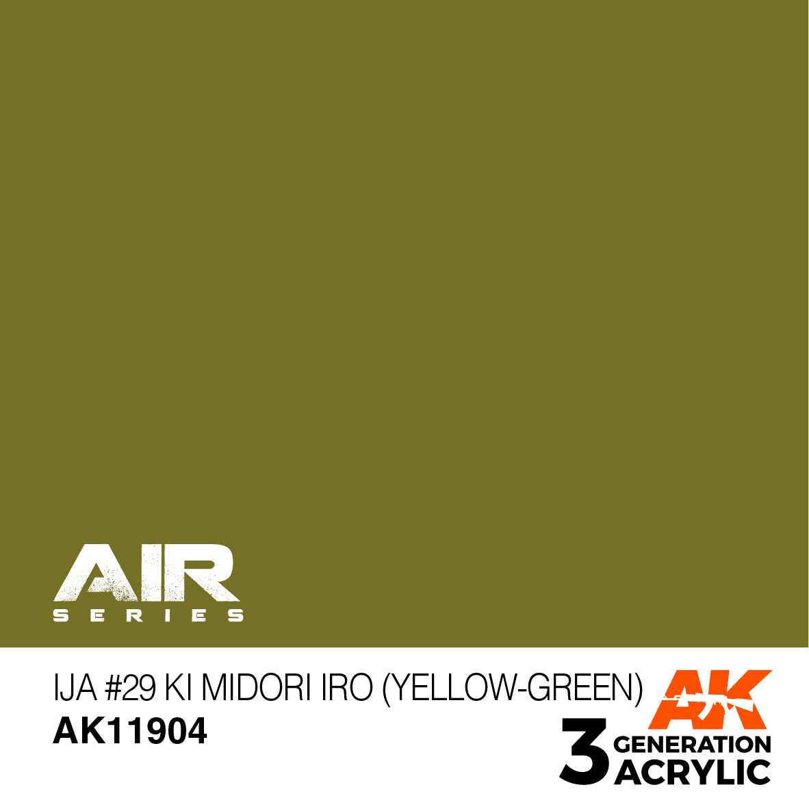 AK Interactive AK11904 3rd Gen Acrylic Air IJA #29 Ki Midori iro ...