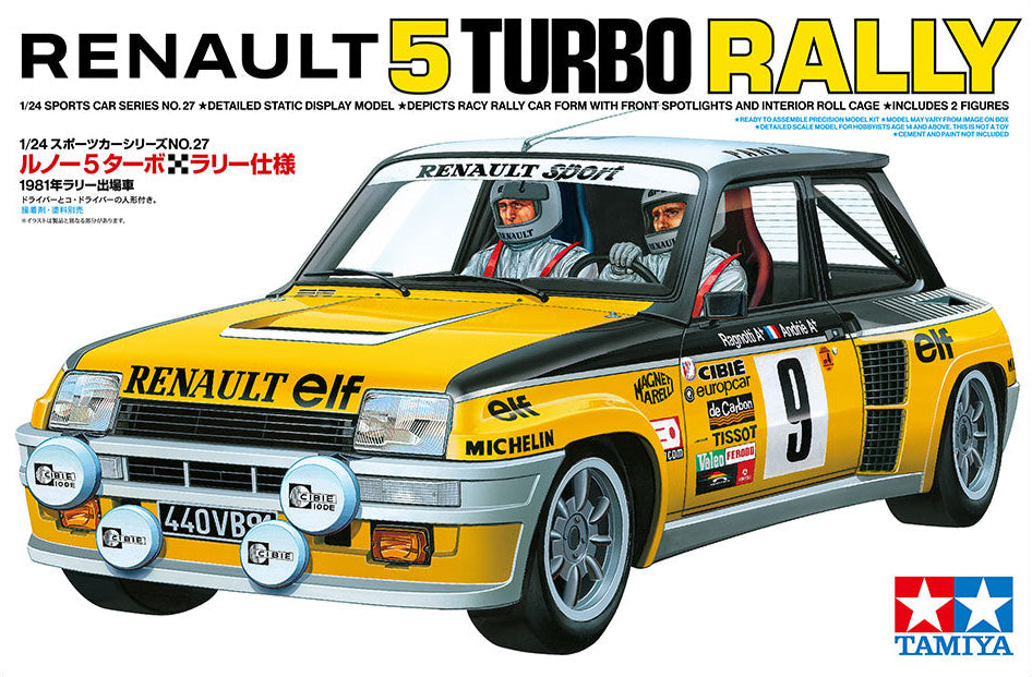 Tamiya 1/24 Renault 5 Turbo (Tamiya Sports Car Series 368) - Argama ...