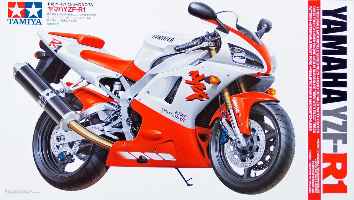 Tamiya 1/12 Yamaha YZF-R1 (Tamiya Motorcycle Series 73) - Argama Hobby ...