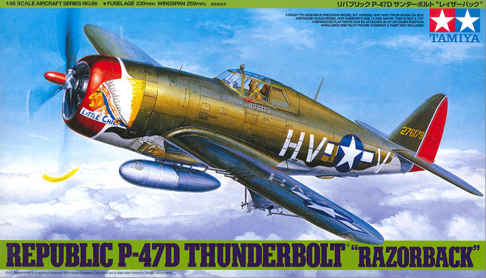 1/48 Republic P-47D Thunderbolt "Razorback" (Tamiya 1/48 Aircraft ...