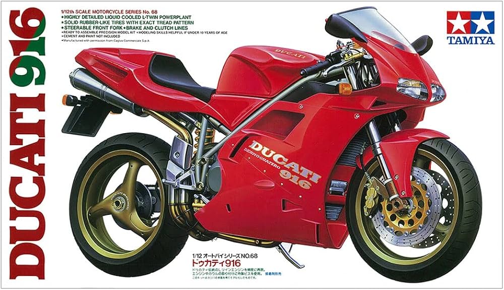 Tamiya 1/12 Ducati 916 (Tamiya Motorcycle Series 68) - Argama Hobby ...