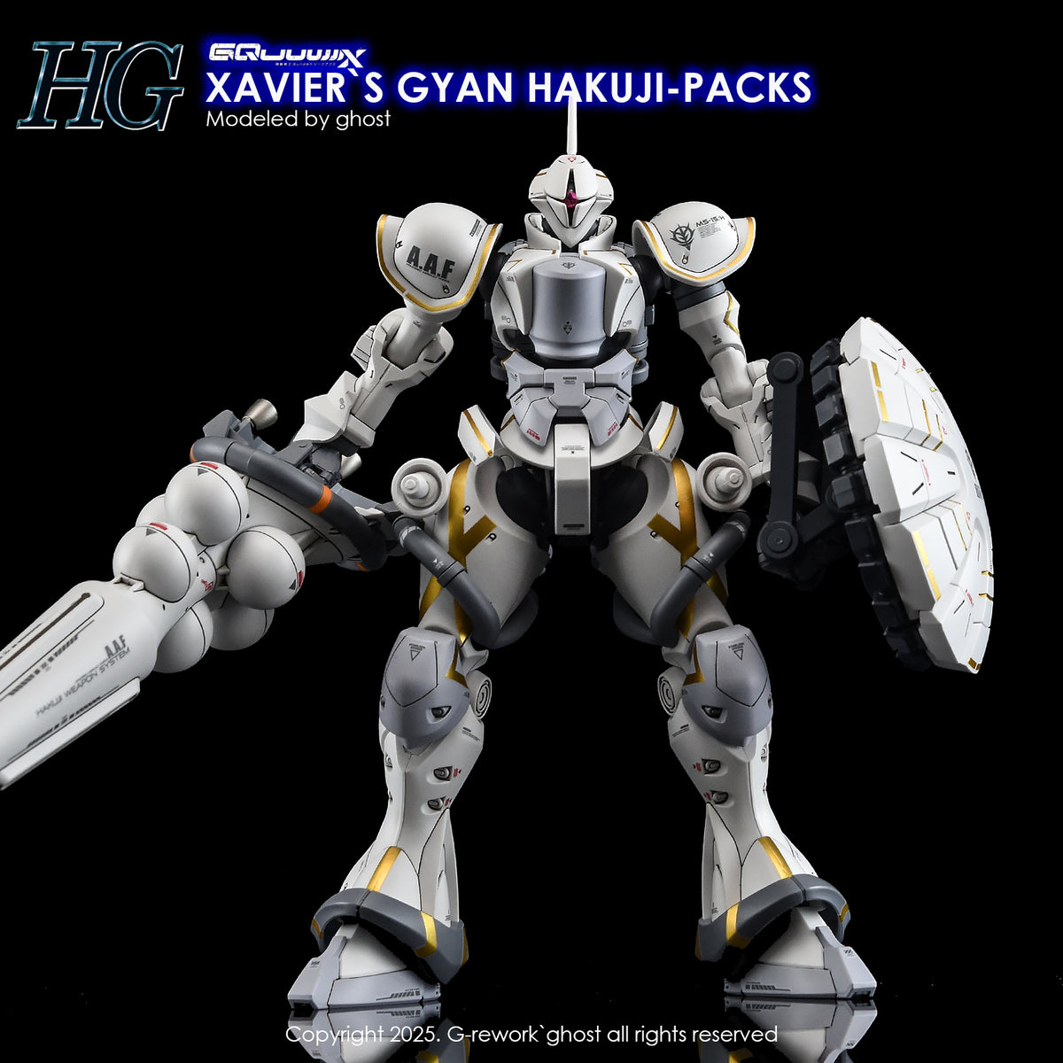 G-Rework Decal - HG Mobile Suit Gundam GQuuuuuuX MS-15/H Xavier's Gyan ...