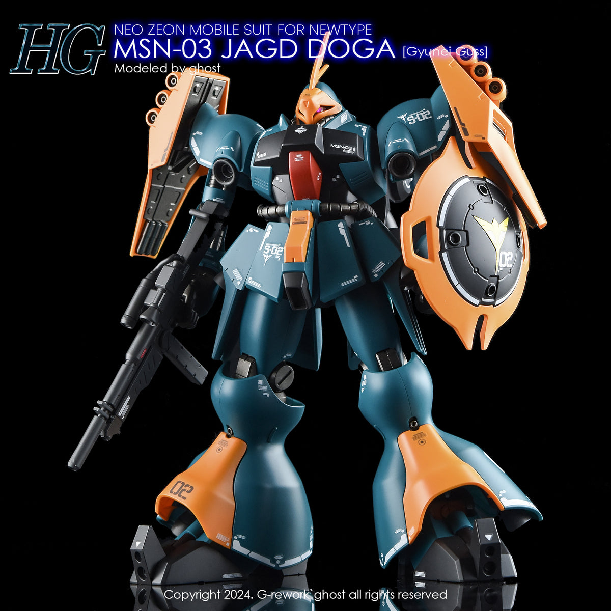 G-Rework Decal - HGUC MSN-03 Jagd Doga (Gyunei Custom) Use - Argama ...
