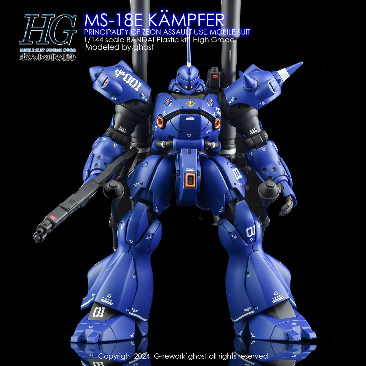 G-Rework Decal - HGUC MS-18E Kampfer Use - Argama Hobby - Vaughan North ...