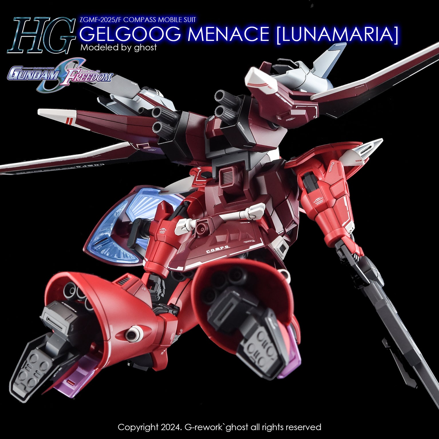 G-Rework Decal - HG ZGMF-2025/F Gelgoog Menace (Lunamaria) Use - Argama ...