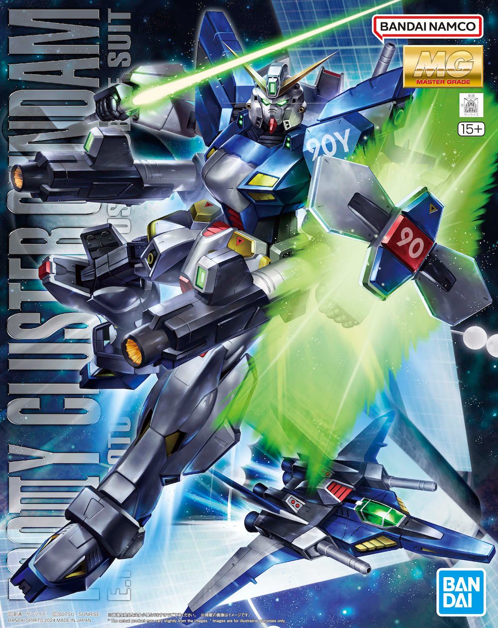 Premium Bandai Master Grade (MG) 1/100 F90III-Y Cluster Gundam - Argama ...