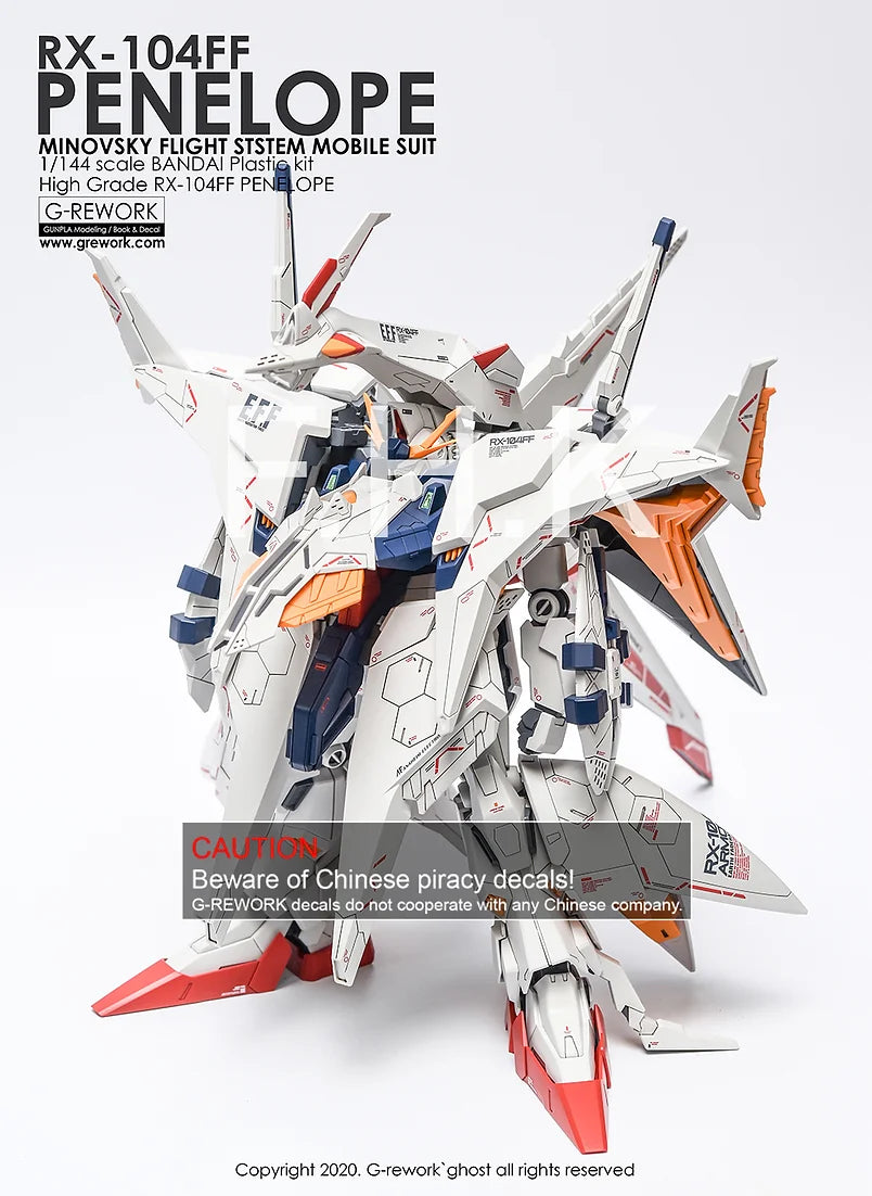 G-Rework Decal - HGUC RX-104FF Penelope Use - Argama Hobby - Canada — Argama Hobby Ltd.