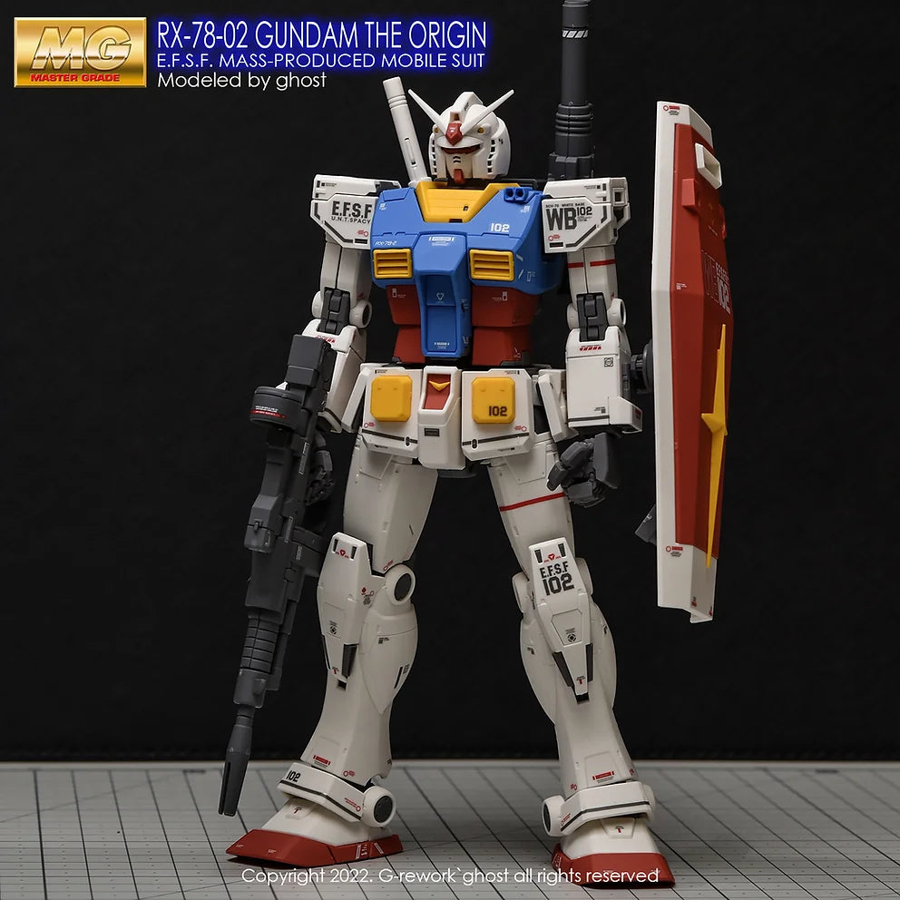 G-Rework Decal - MG Gundam The Origin RX-78-02 Gundam Use - Argama ...