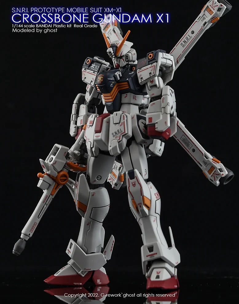 G-Rework Decal - RG XM-X1 Crossbone Gundam X1 Use - Argama Hobby ...