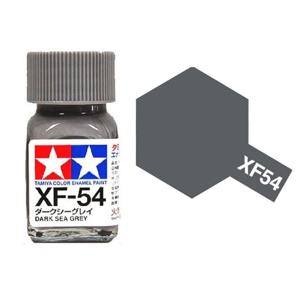 Tamiya Color Enamel Paints XF-54 Dark Sea Grey - Argama Hobby - North ...