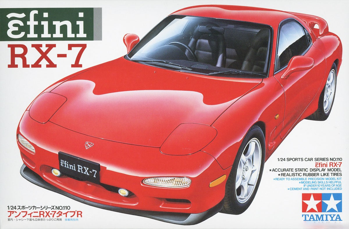 Tamiya 1/24 Mazda Enfini RX-7 (Tamiya Sports Car Series 110) - Argama ...