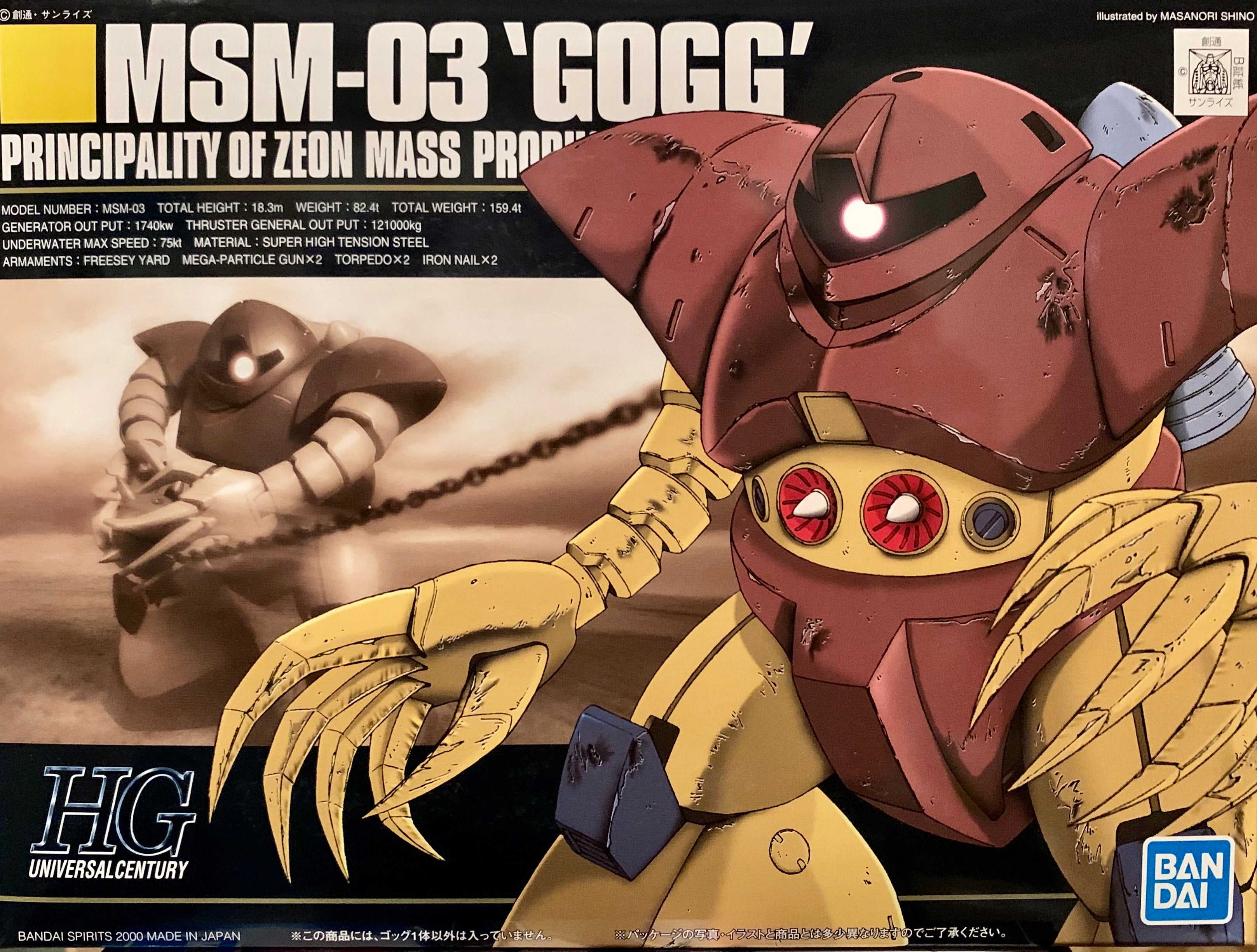 Bandai High Grade (HG) HGUC 1/144 MSM-03 Gogg - Argama Hobby - Canada
