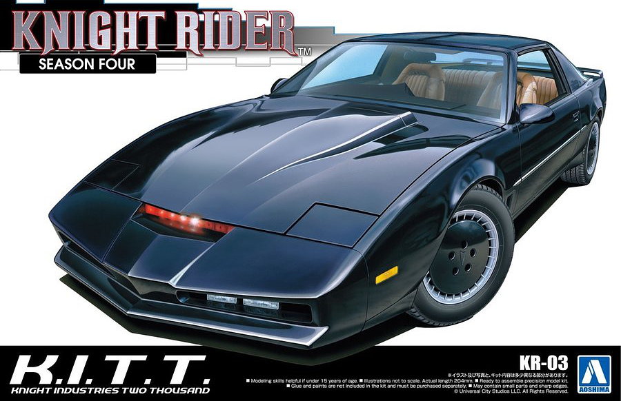 Aoshima Knight Rider 1/24 Knight 2000 K.I.T.T. Season IV - Argama Hobby ...