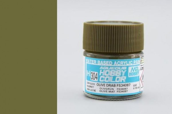 Mr.Hobby Aqueous Hobby Color H304 - Olive Drab FS34087 (for weapon ...