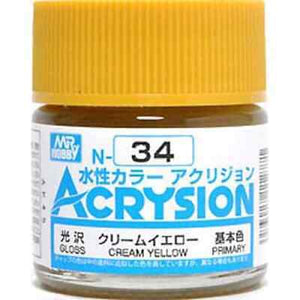 GSI Creos Mr.Hobby Acrysion N34 - Cream Yellow - Argama Hobby - Canada ...