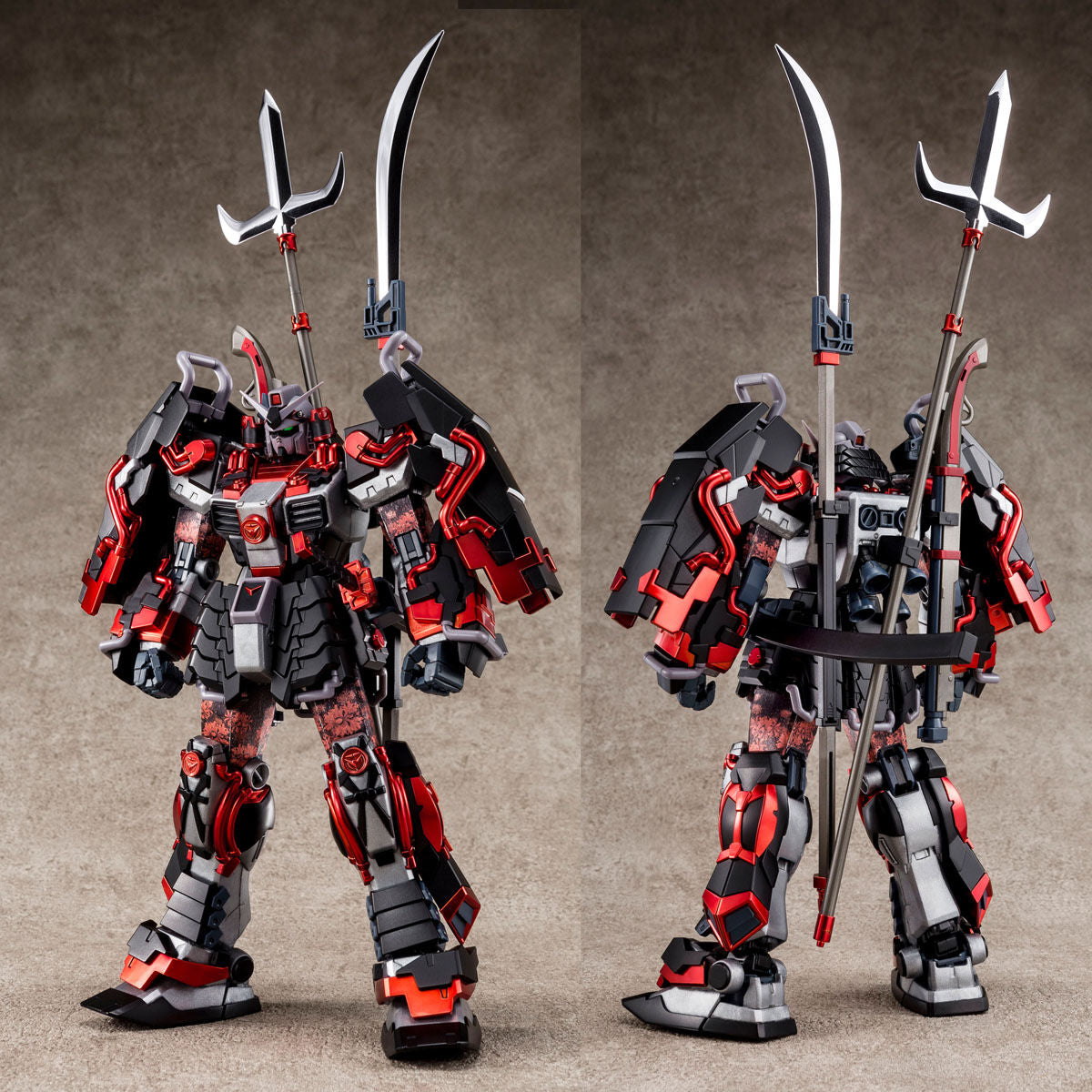 Premium Bandai Master Grade (MG) 1/100 Shin Musha Gundam (Sengoku no Jin) Black Robe Large Armor ...