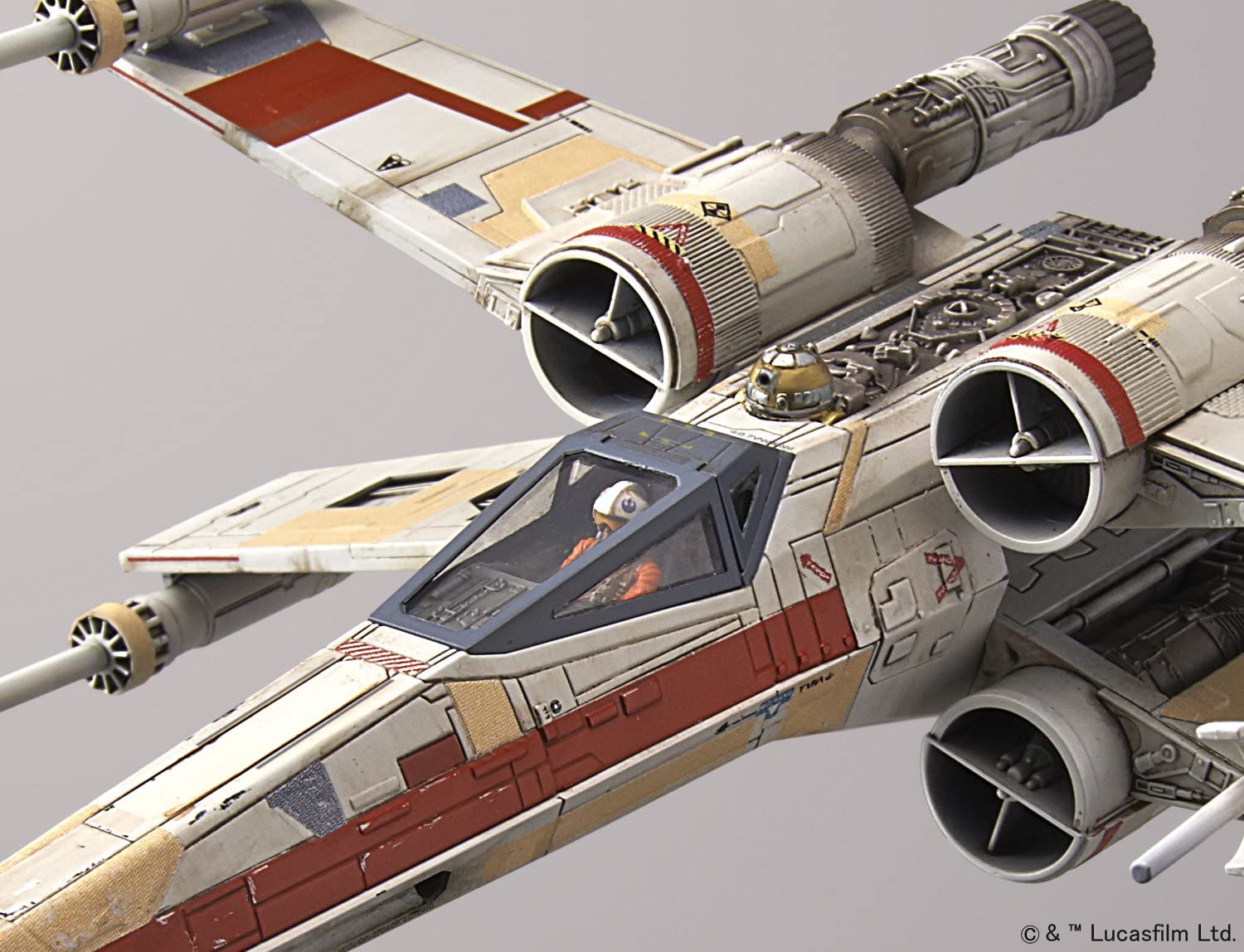 Bandai Star Wars 1/72 & 1/144 Red Squadron X-Wing Starfighter Set ...
